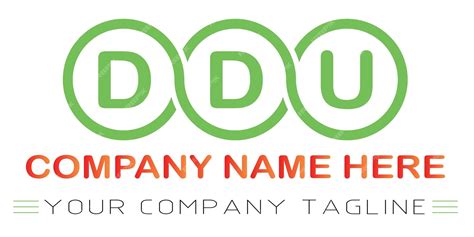 Premium Vector Ddu Letter Logo Design