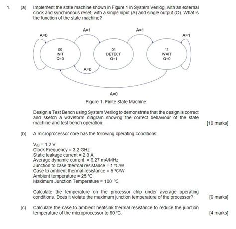 1 A Implement The State Machine Shown In Figure 1