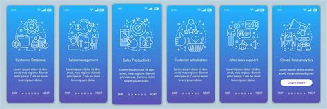 Marketing Onboarding Mobile App Page Screen Vector Template 3737557