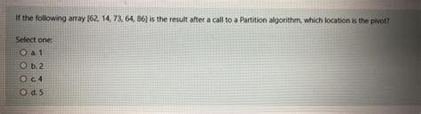 Solved If The Following Array B Is The Chegg Com