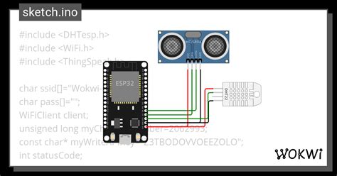 Dht Ultrasonic Wokwi Esp32 Stm32 Arduino Simulator