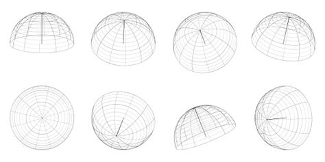 흰색 배경에 다양한 모양의 와이어프레임 기하학적 모양 집합입니다 검은색 선의 기하학적 모양 프로젝트를 위한 다각형 모양 3d