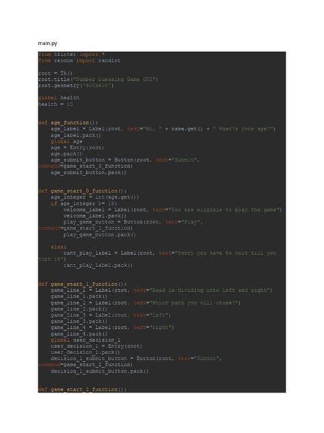 adventure game gui tkinter def if elif exe pdf graphical user