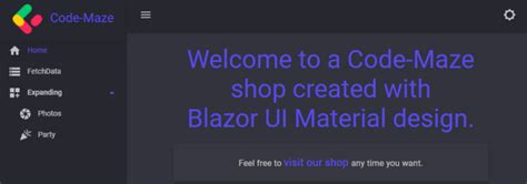 Creating Blazor Material Navigation Menu Code Maze