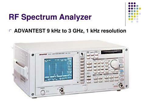 Ppt Advanced Rf Analyzer Spectrum And Oscilloscope Functions