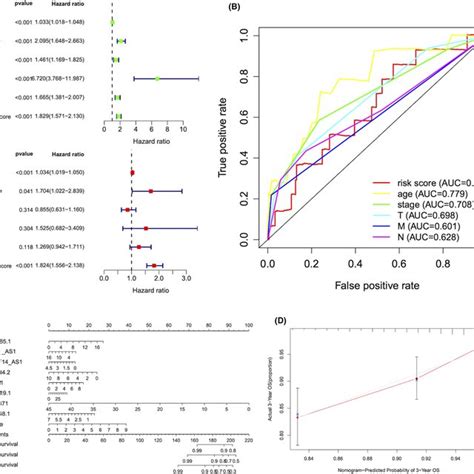 The Prognostic Value Of The Risk Score A The Univariate And Download Scientific Diagram