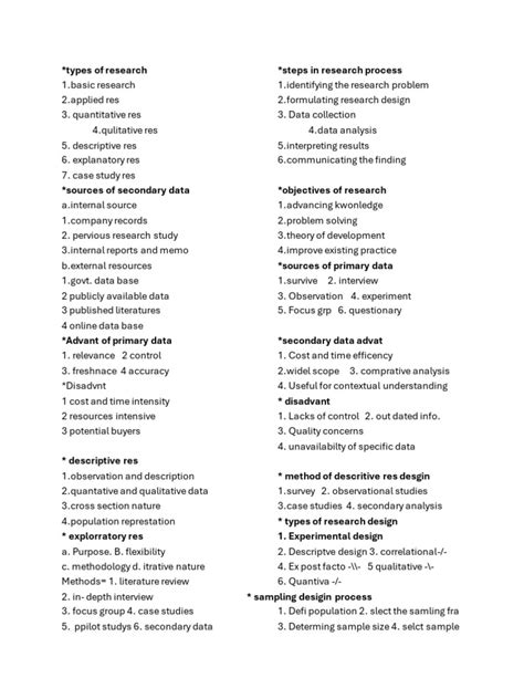 Research Methodology Pdf Sampling Statistics Methodology