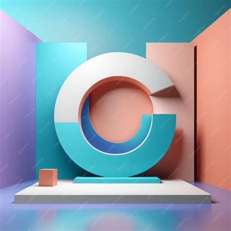 Premium Ai Image 3 D Rendering 3 D Abstract Background With Geometric Shapes3 D Rendering 3 D