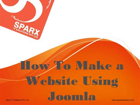 How To Make A Website Using Joomla Ppt