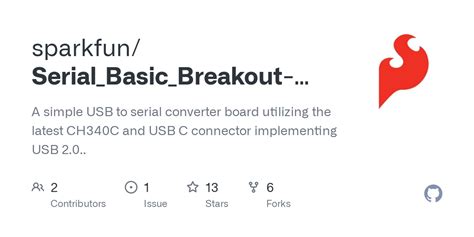 Github Sparkfunserialbasicbreakout Ch340c A Simple Usb To Serial