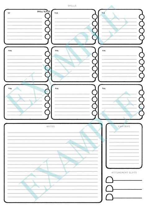 Fifth Edition Character Sheet Dungeons And Dragons Character Sheet