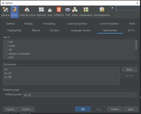 Spell Checking How To Turn Off Red Underlines In Comments In Netbeans