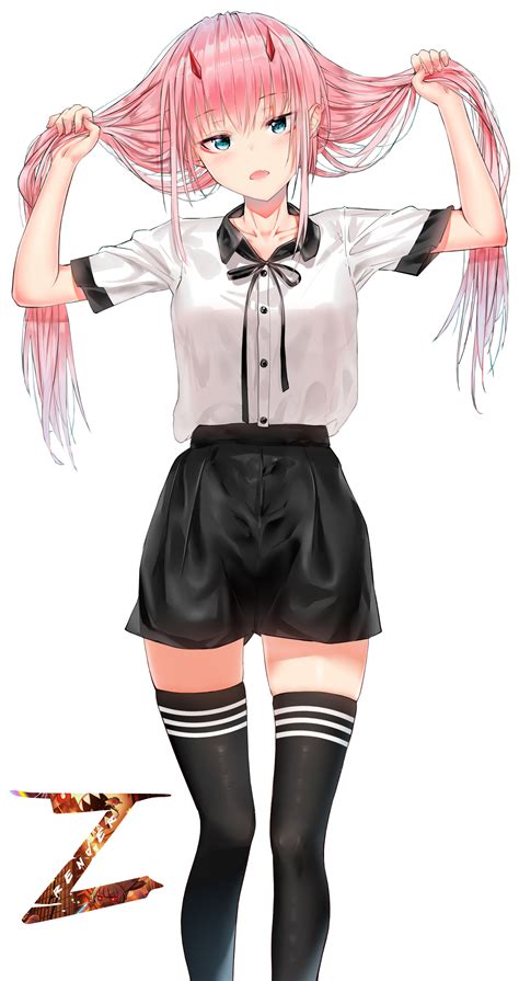 [render] Zero Two V 2 By Znher On Deviantart