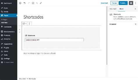 Woocommerce Shortcodes In Wordpress Honar Systems