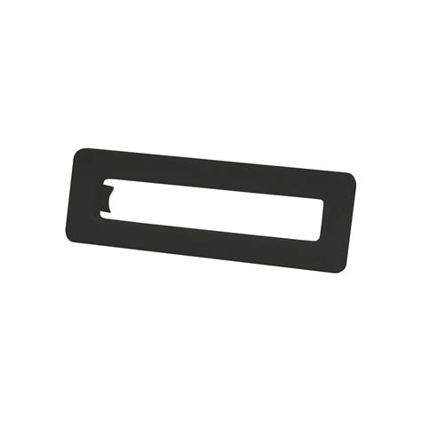 Rectangular Overflow Plastic Ring Black