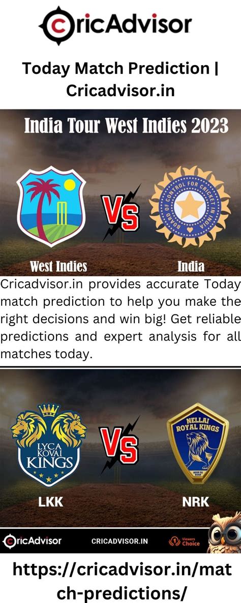 Today Match Prediction Cricadvisor Medium
