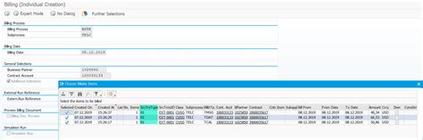 CI Billing Selection Grouping Variant SAPCODES