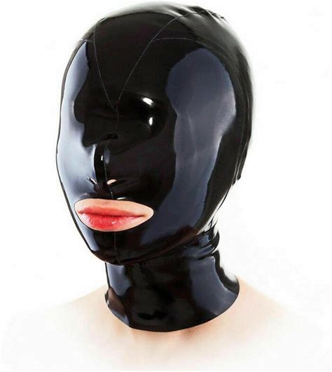 Buy Gitdot Sexy Latex Head Cover Black Latex Headmask All Inclusive