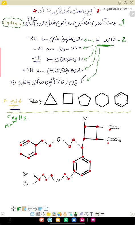 تعیین فرمول مولکولی مواد آلی