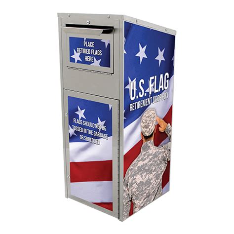 Interior Flag Retirement Drop Box