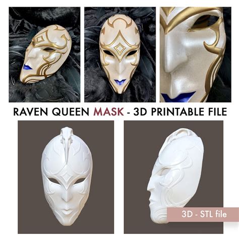 Matron Of Ravens Mask Stl 3d Printable File Etsy