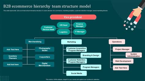 B B Ecommerce Hierarchy Team Structure Implementing B B Marketing Strategies Mkt SS PPT Template