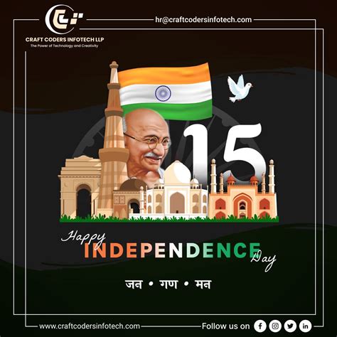 Craft Coders Infotech Llp On Linkedin Independenceday India Proudtobeindian