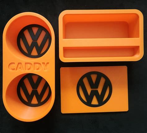 4 peice vw caddy centre console insert set vw caddy cupholder t