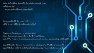 Pandas Application PPT