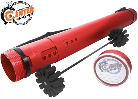 Тубус для стрел Centershot пластиковый с держателем красный — купить с ...