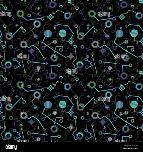 Strange Abstract Symbols In Seamless Texture The Background Stock Photo Alamy