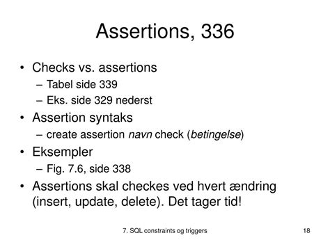 Ppt 7 Sql Constraints Og Triggers Powerpoint Presentation Free
