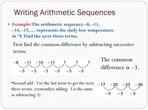 Ppt Arithmetic Sequences Powerpoint Presentation Free Download Id 7083292