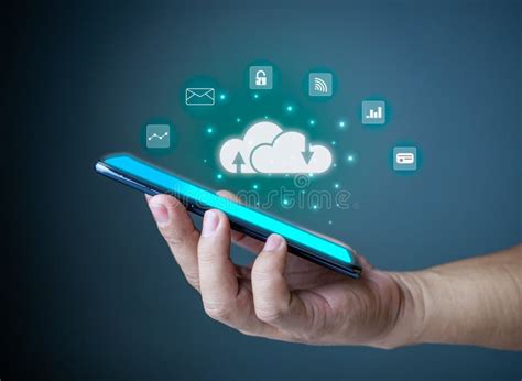 Cloud Computing Concept Connect Communication Equipment Information And Technology With Cloud