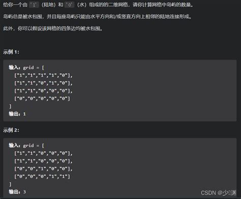 力扣第200题：岛屿数量（广度优先搜索）力扣200题 Csdn博客