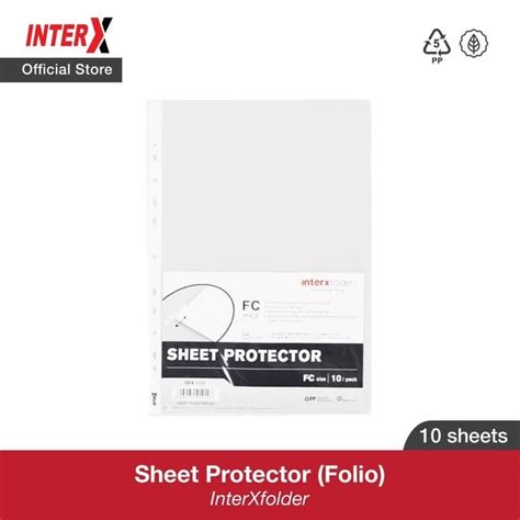 Jual Pocket Sheet Protektor Insert Pocket Inter X Plastik File F4 Shopee Indonesia