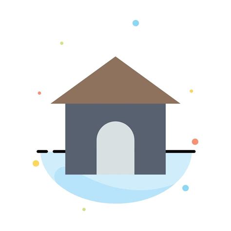 Building Hose House Shop Abstract Flat Color Icon Template 13146876