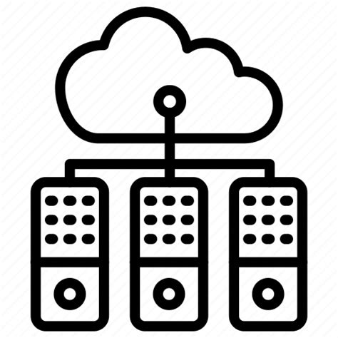 Data Center Icloud Machines Server Devices Icon Download On