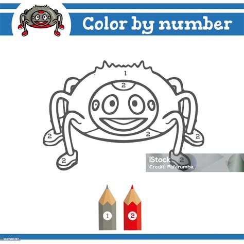 숫자로 색상입니다 미취학 아동을 위한 색칠 페이지입니다 유치원과 학교의 숫자를 알아보십시오 0명에 대한 스톡 벡터 아트 및 기타 이미지 Istock