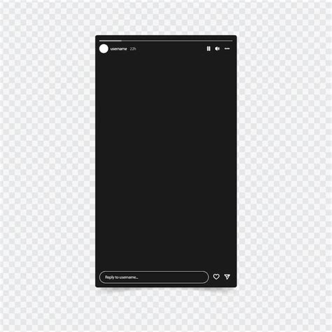 인스 타 그램 스토리 목업 소셜 미디어 템플릿 인스 타 그램 스토리 피드 포스트 모의 프레임 프리미엄 벡터
