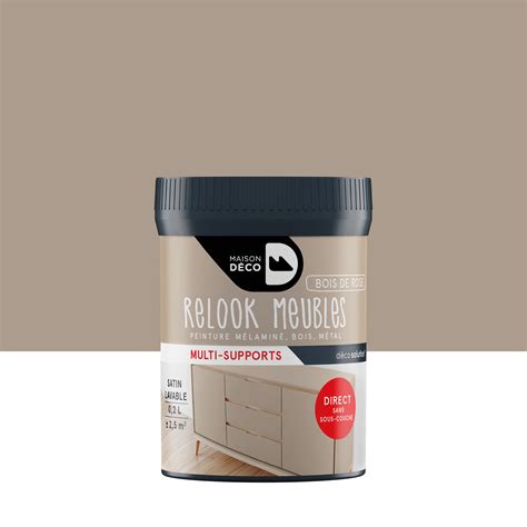 Peinture Pour Meuble Relook Maison Deco Bois De Rose Satiné 200 Ml