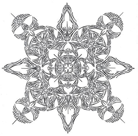 Tribal Compass Line Art By Curvy Tribal On Deviantart