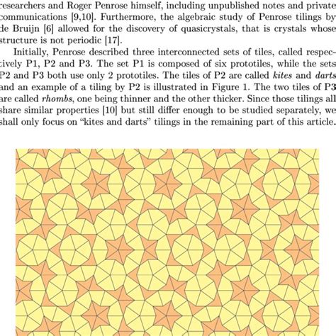 A Penrose Tiling By Kites And Darts Download Scientific Diagram