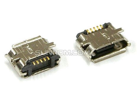 Micro USB Connector B Female Pin SMD Sunrom Electronics Technologies