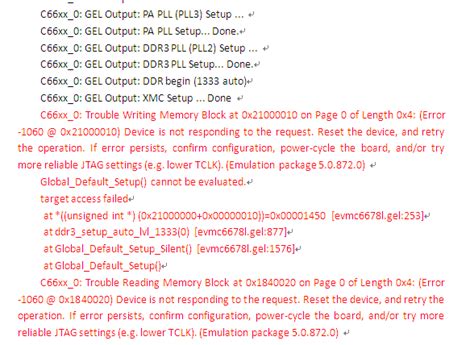 Problems About C6678 Core0 Initialization Processors Forum Processors Ti E2e Support Forums