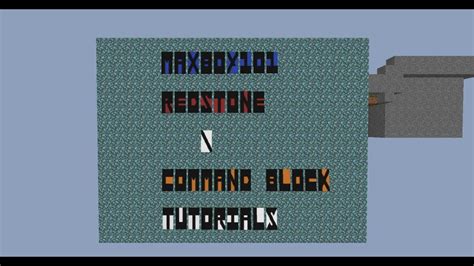 Minecraft Redstone Command Block Tutorials Redstone Repeaters Youtube