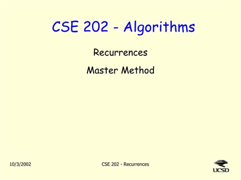 Ppt Cse 202 Algorithms Powerpoint Presentation Free Download Id9326361