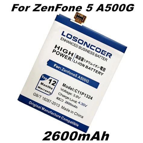 Mah Battery For Asus Zenfone A G Battery Z A A Cg A Cg A Kl