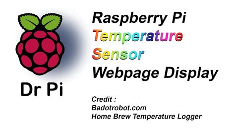 Raspberry Pi Temperature Sensor Web Page Display Youtube