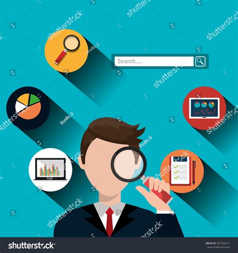 Analitycs Search Icon Stock Vector Royalty Free 367924211 Shutterstock